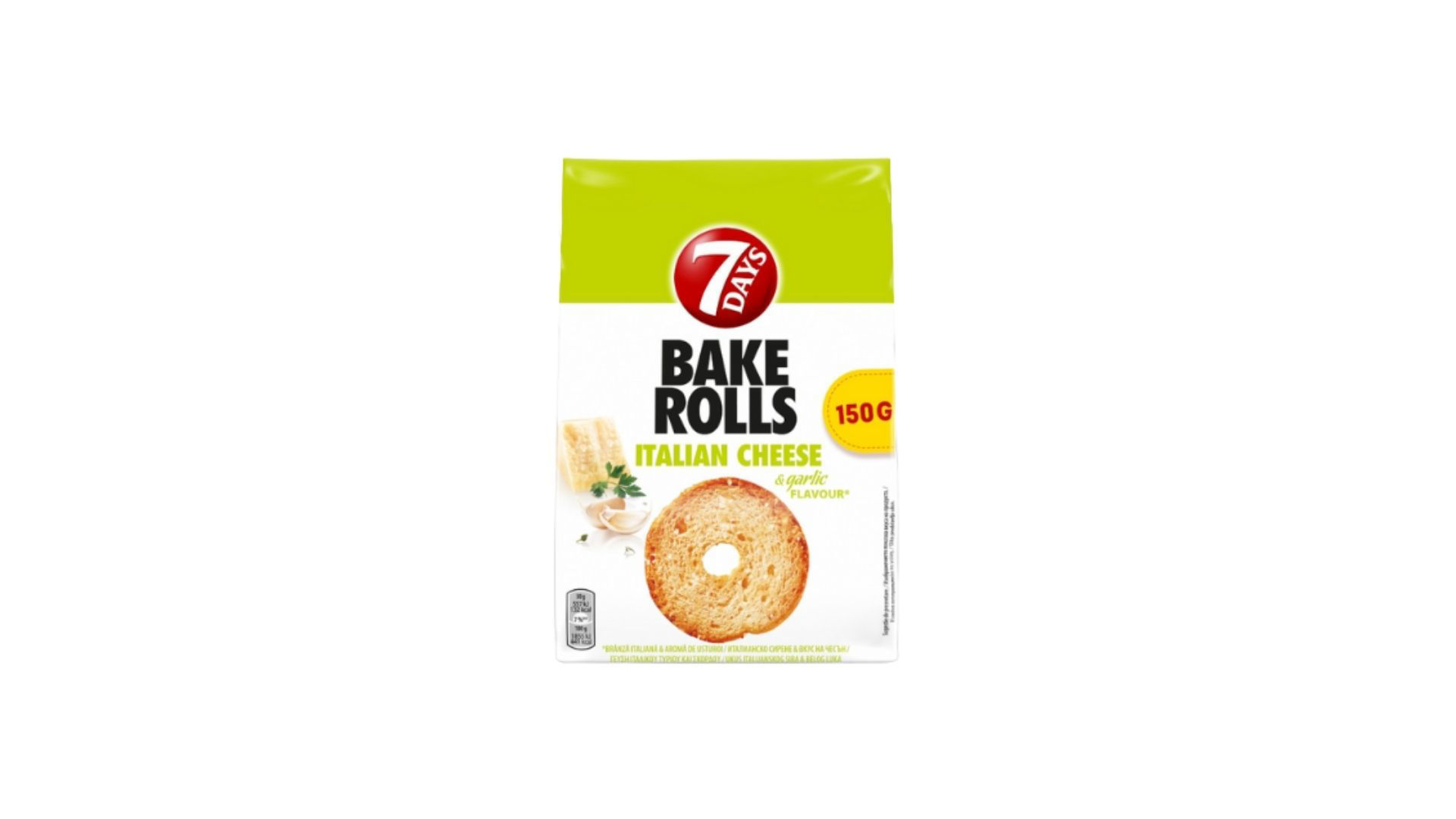 Supermarketi Plitvice. Bake rolls 150 Chees Garlic